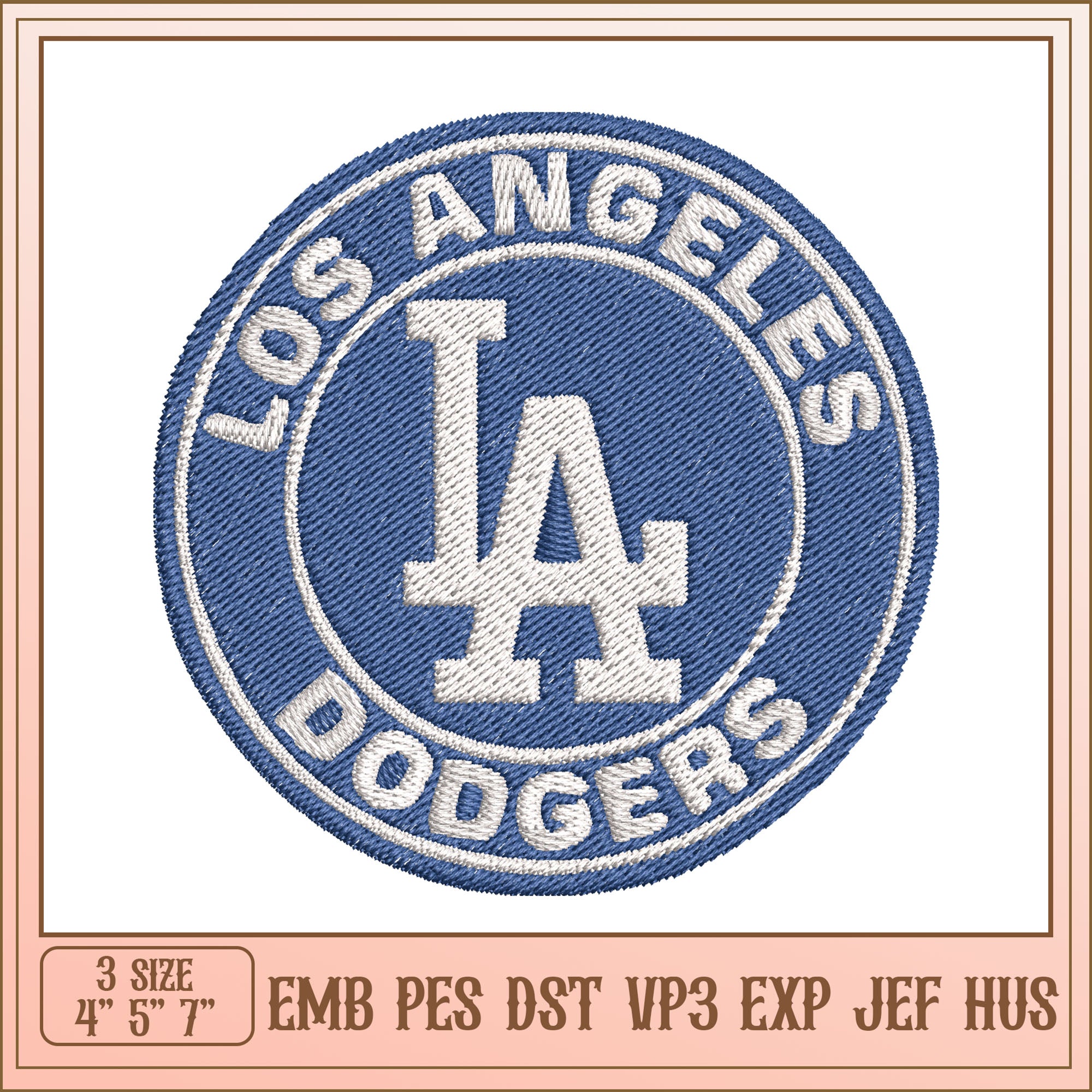 Los Angeles Dodgers Embroidery Design – svg files for cricut