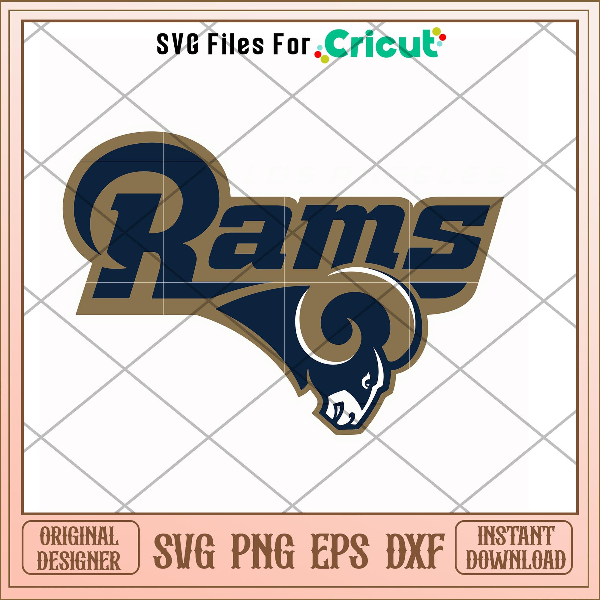 Los Angeles Rams logo design svg, Rams svg, new nfl svg – svg files for ...
