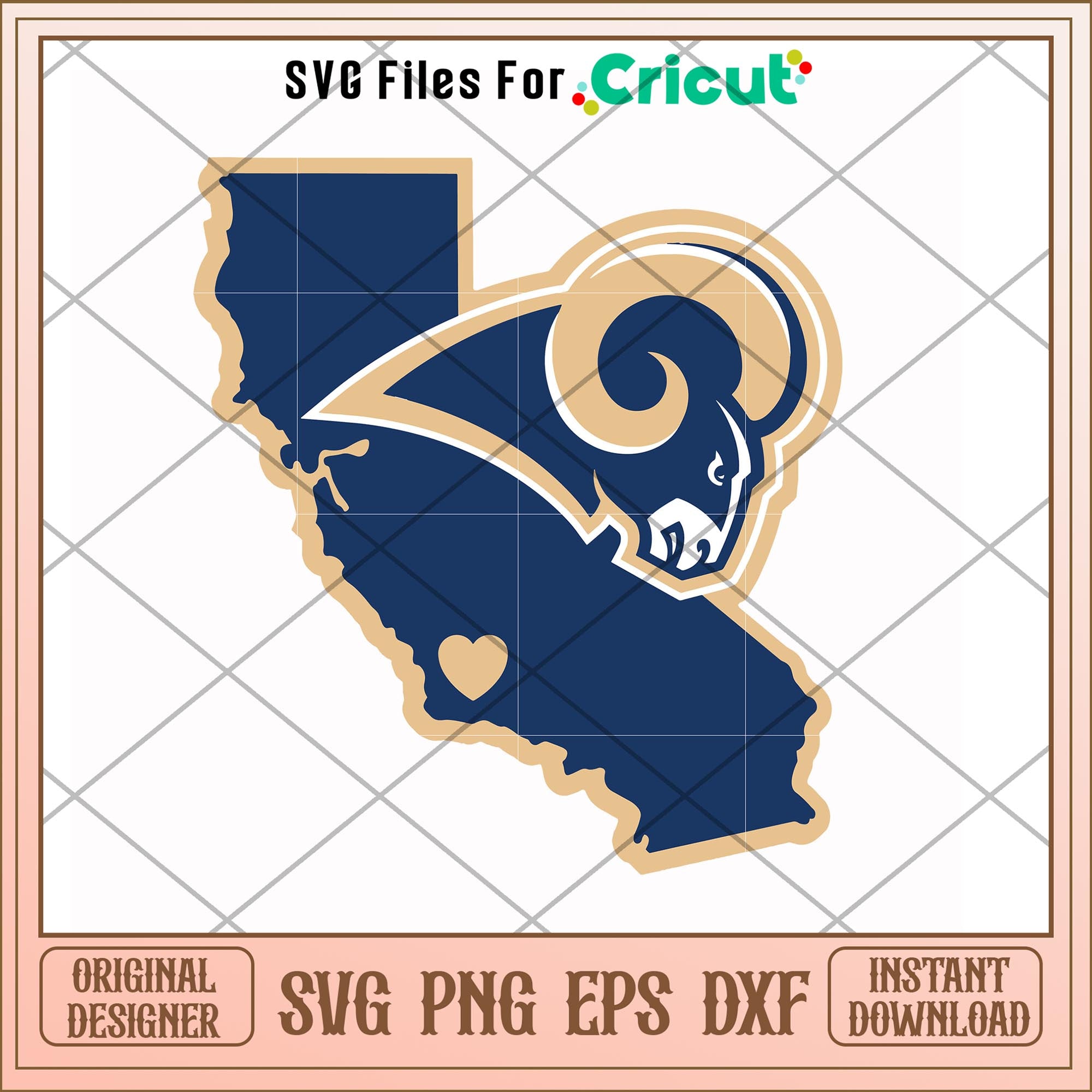 Los Angeles Rams map svg, Rams svg, new nfl svg – svg files for cricut