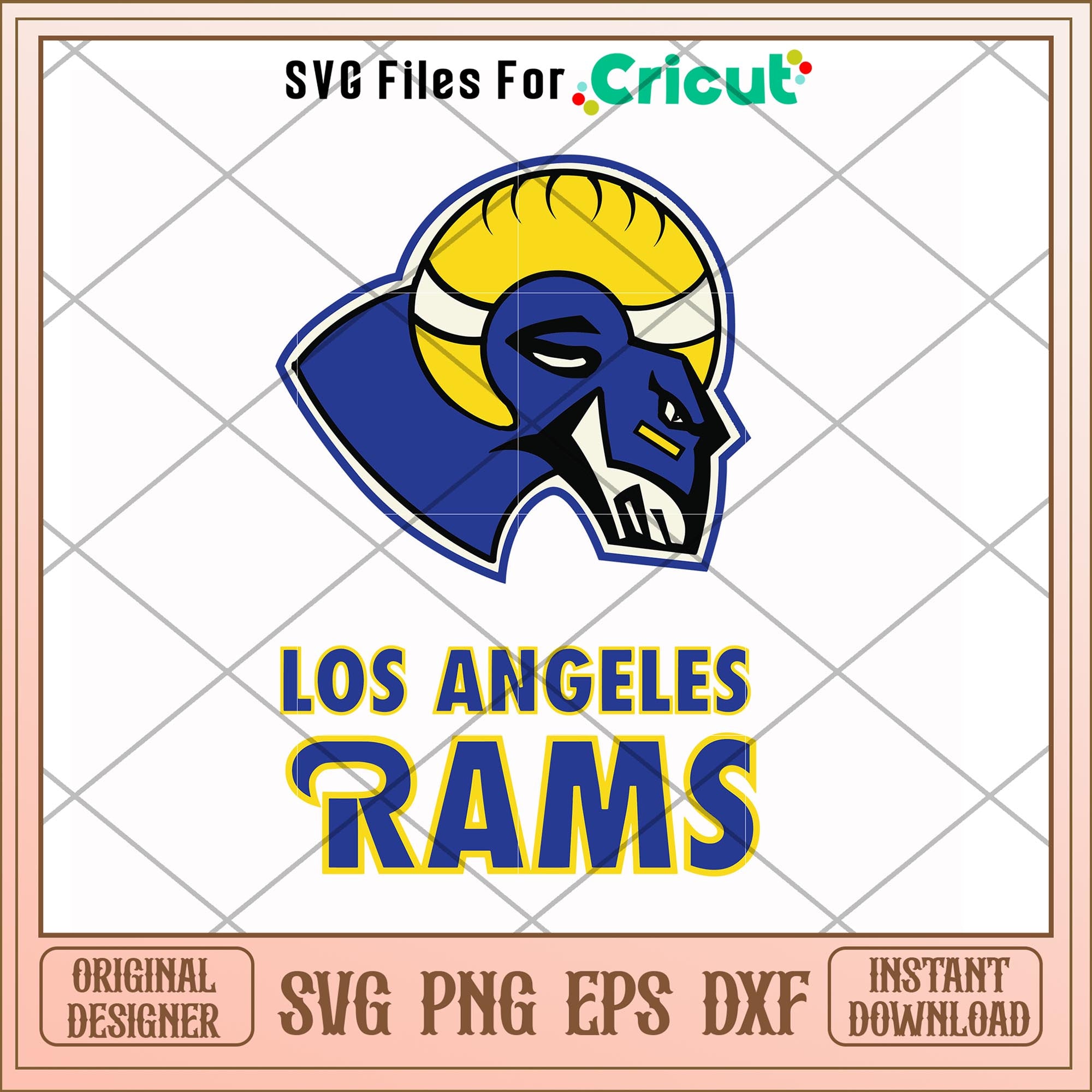 Los Angeles Rams mascot vintage svg, Rams svg, new nfl svg – svg files ...