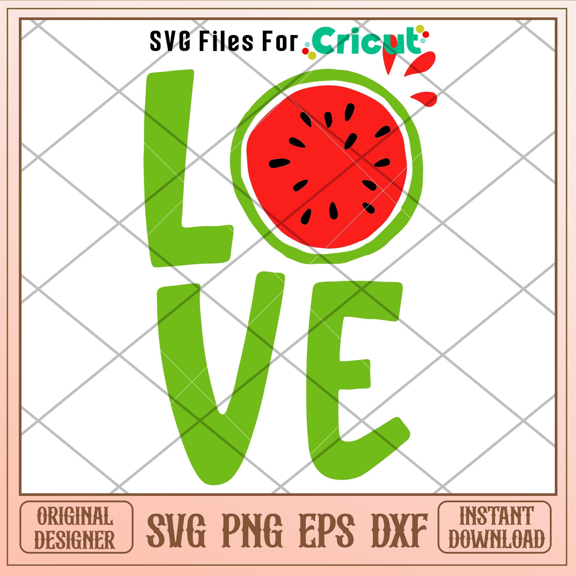 Love Watermelon, Love Watermelon Svg for cricut – svg files for cricut