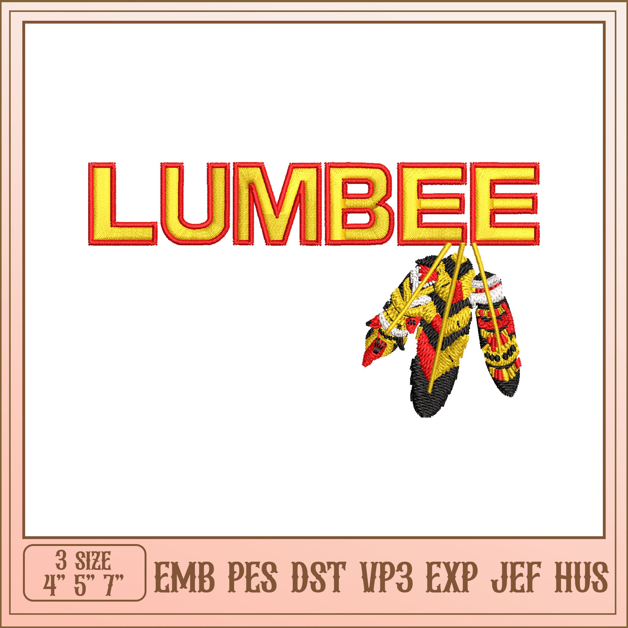 Lumbee Feather Embroidery Design – svg files for cricut
