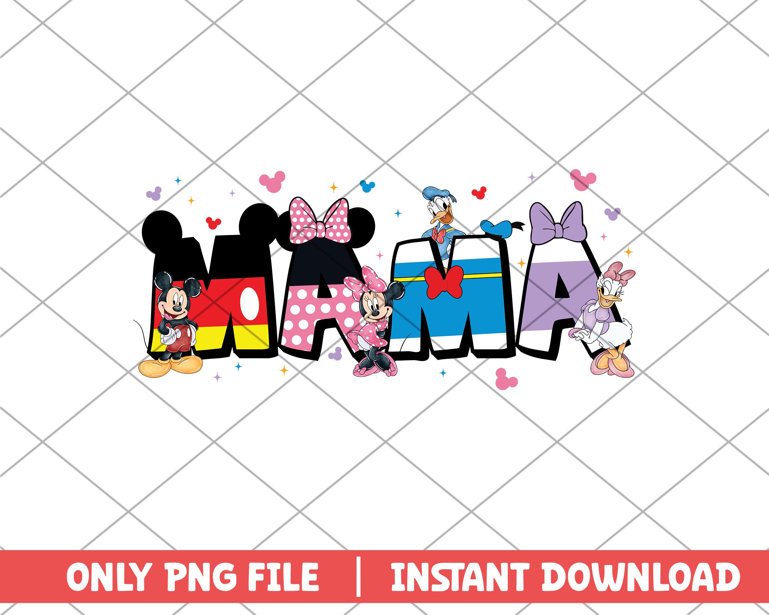 Mama Disney Cartoon Characters png – svg files for cricut
