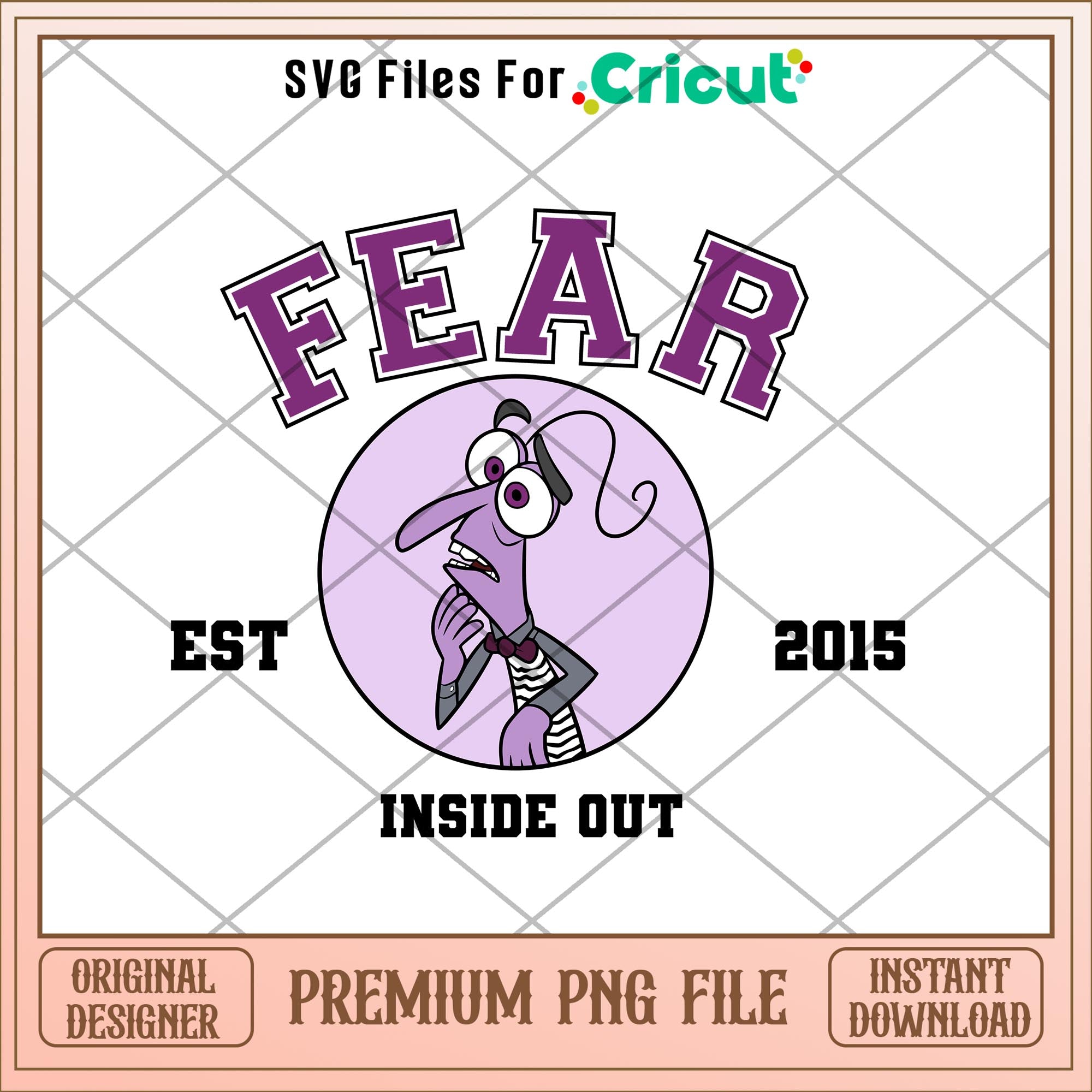 Inside out 2 fear est 2015 png – svg files for cricut