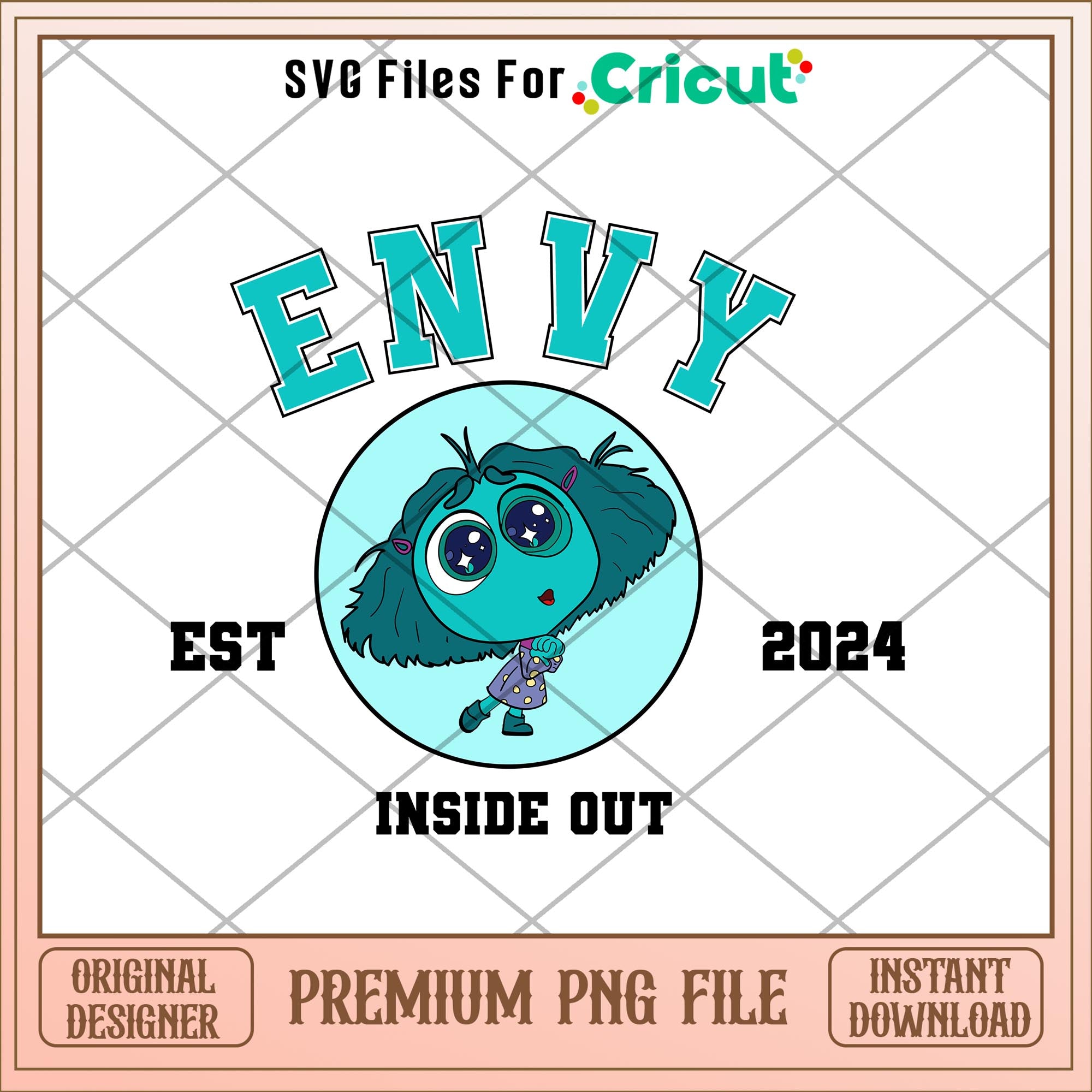 Inside out 2 envy est 2024 png – svg files for cricut
