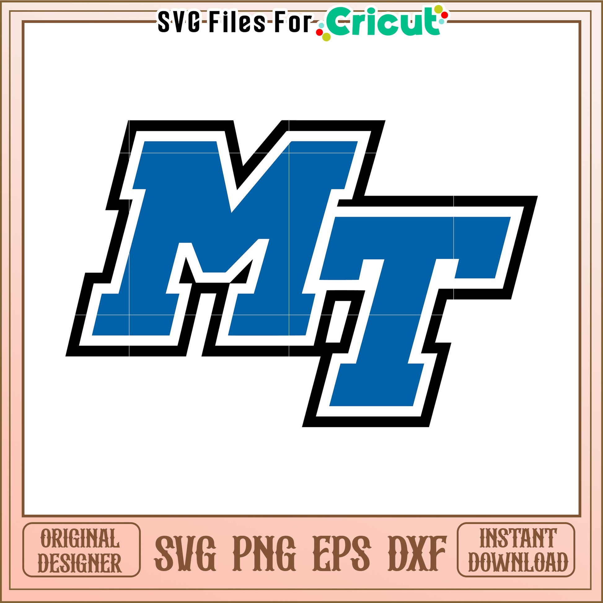 MT Logo SVG File for Cricut, Perfect for Cutting Projects and Crafts ...