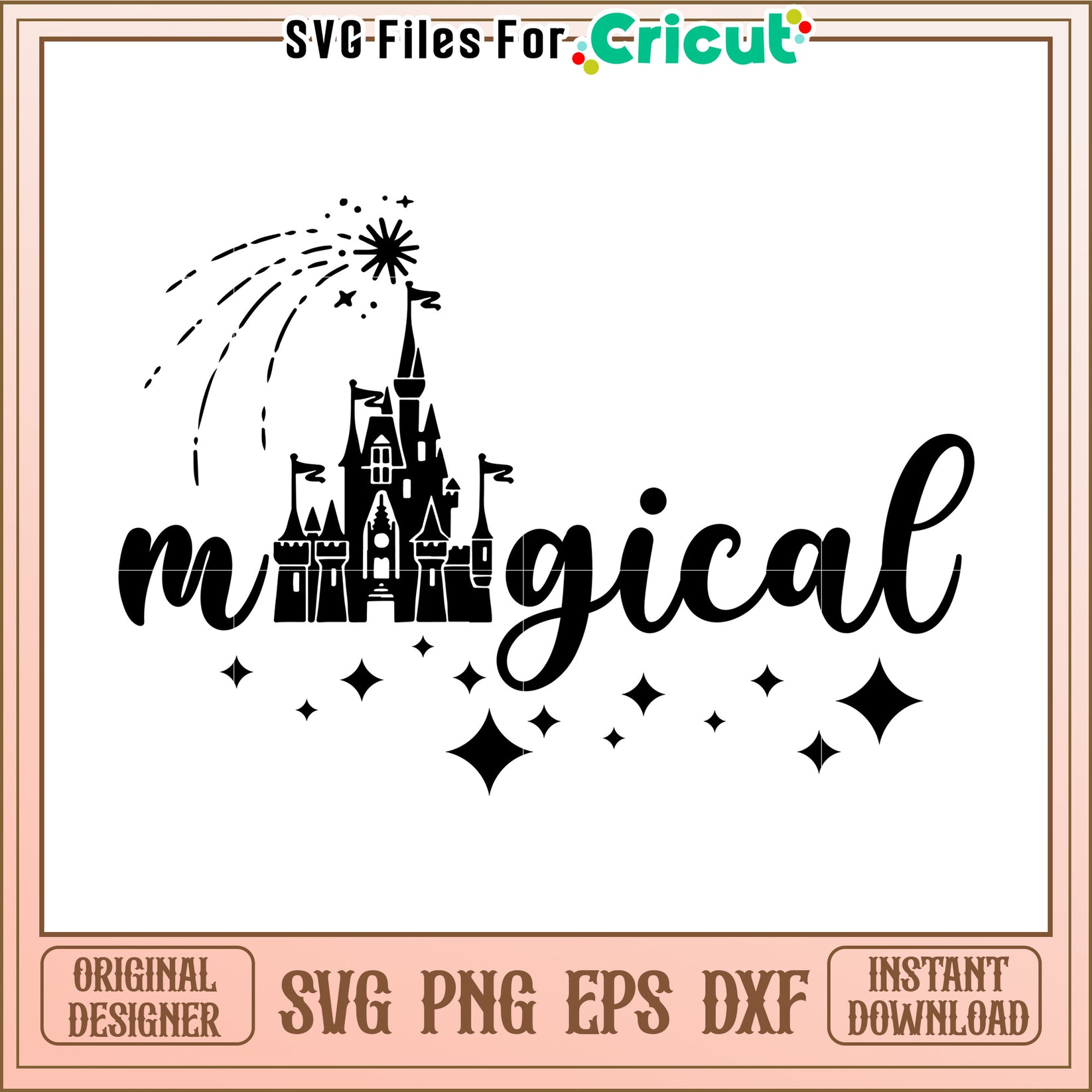 Magical Castle SVG Cut File – svg files for cricut