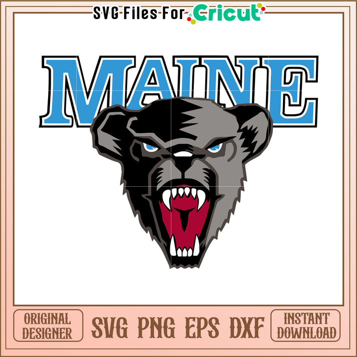 Maine Panther Logo SVG File, Instant Download for Cricut Users – svg ...