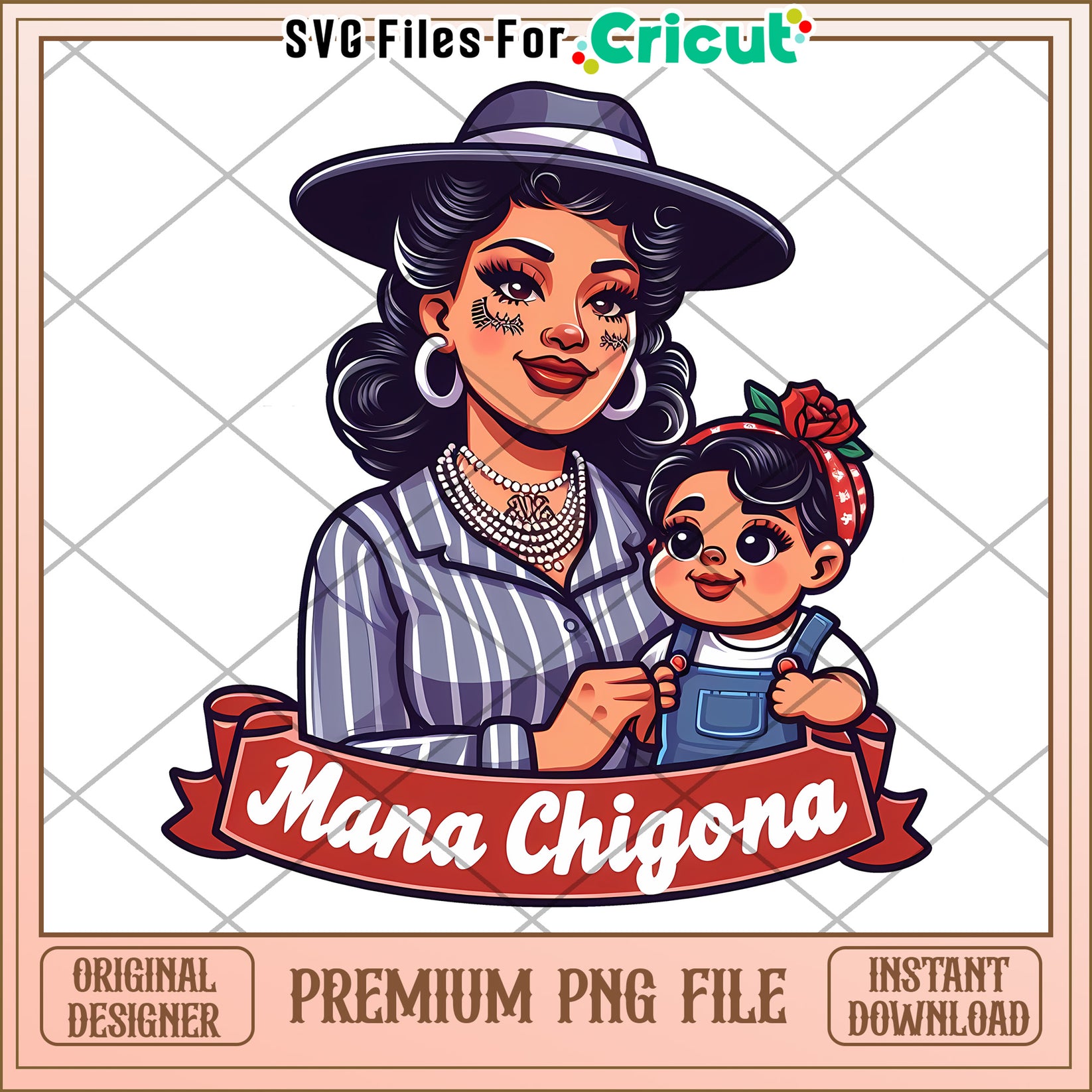 Mama Chigona PNG Premium Design – svg files for cricut