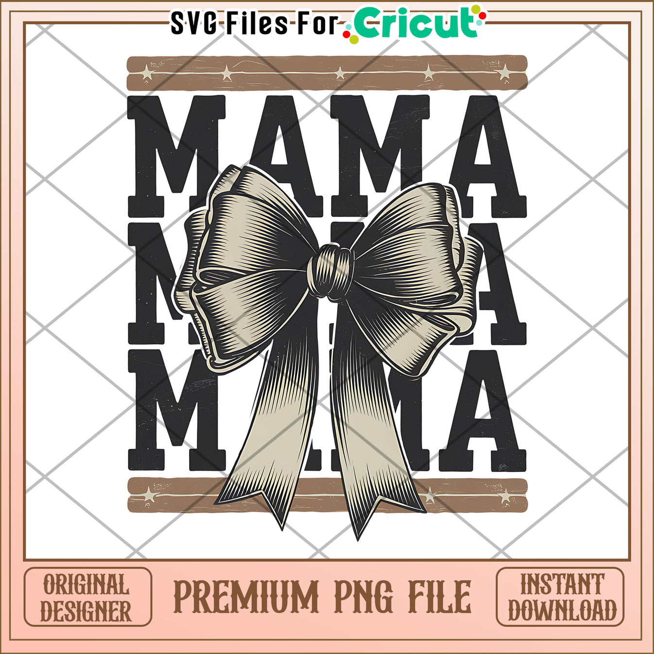 Mama Mia Bow PNG Design – svg files for cricut