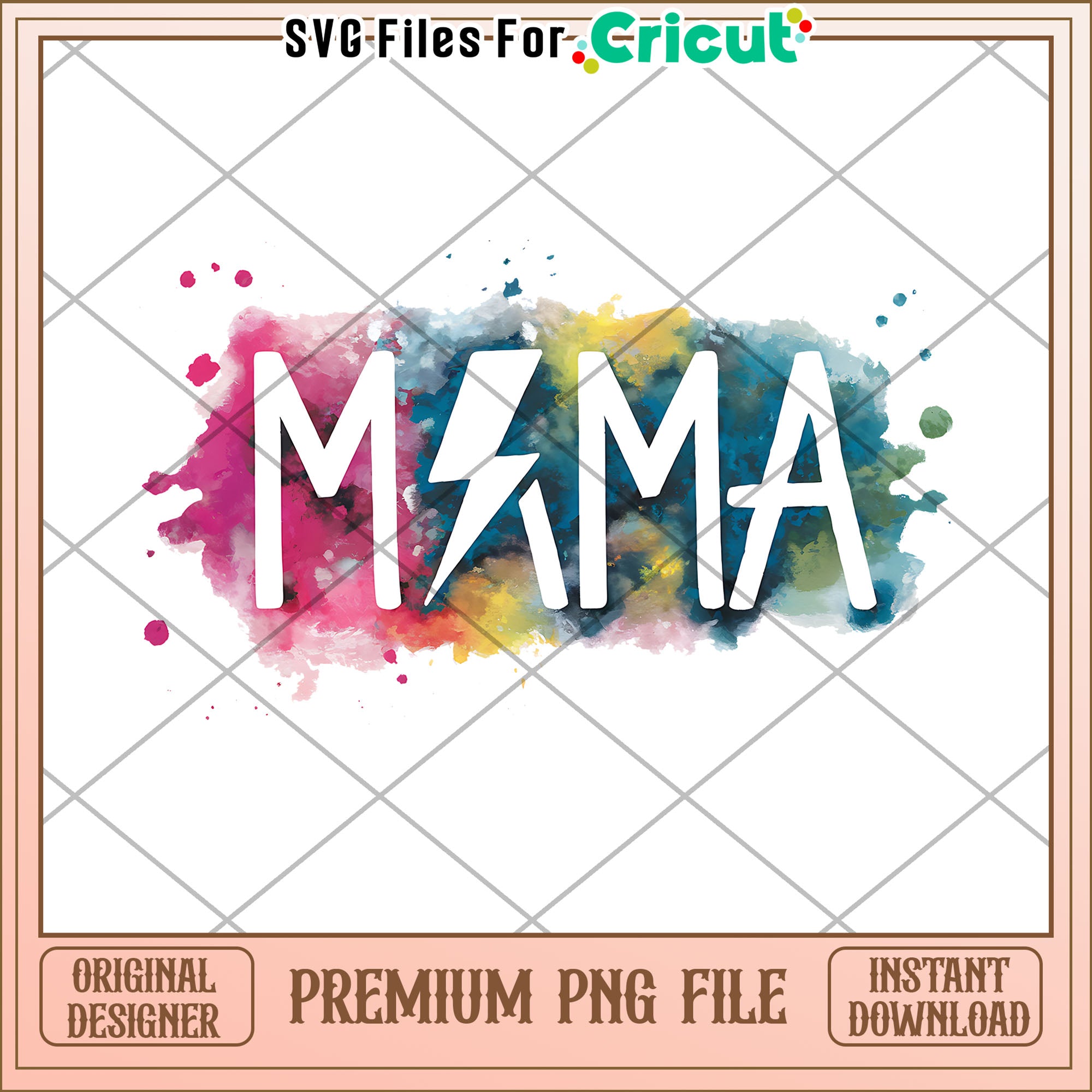 Mama PNG Design Watercolor Instant Download – svg files for cricut