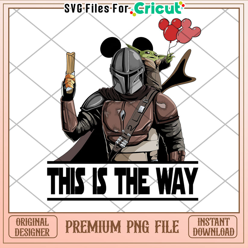 Mandalorian Grogu Disney PNG – svg files for cricut