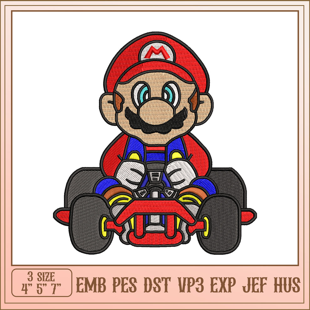 Mario Kart Embroidery Design – svg files for cricut