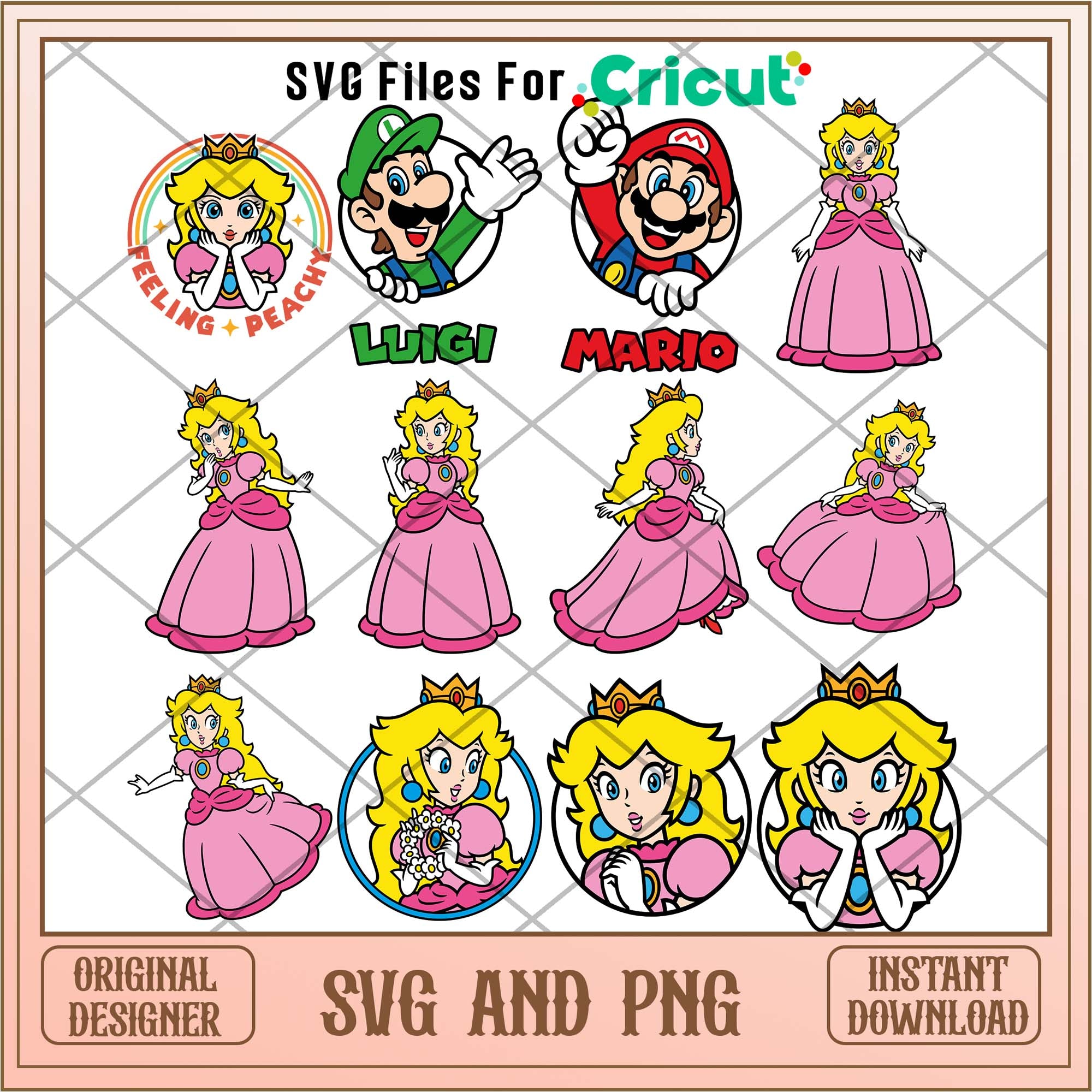 Super Mario princess svg bundle, Mario Game friends svg bundle - Svgfi ...