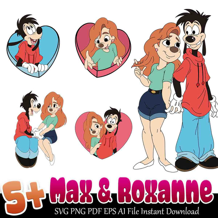 Max and Roxanne Svg, Max and Roxanne valentine couple bundle – svg ...