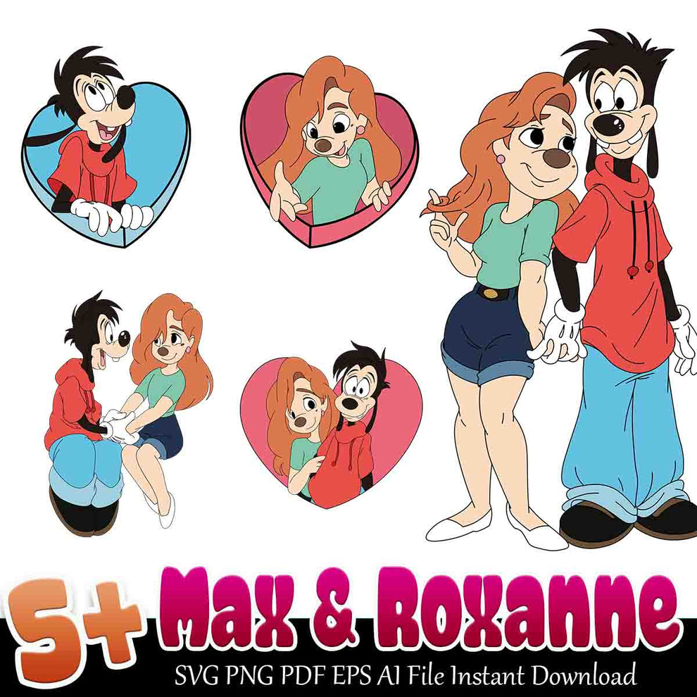 Max and Roxanne Svg, Max and Roxanne valentine couple bundle – svg ...