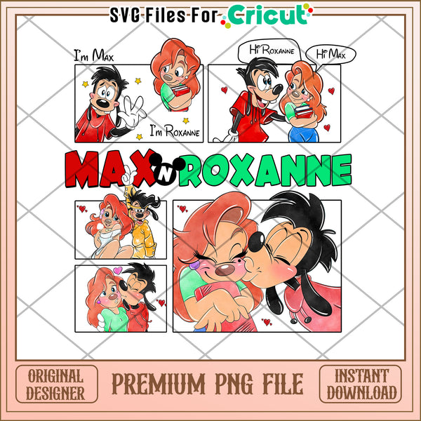 Max and Roxanne Cute PNG Files for Cricut Projects – svg files for cricut