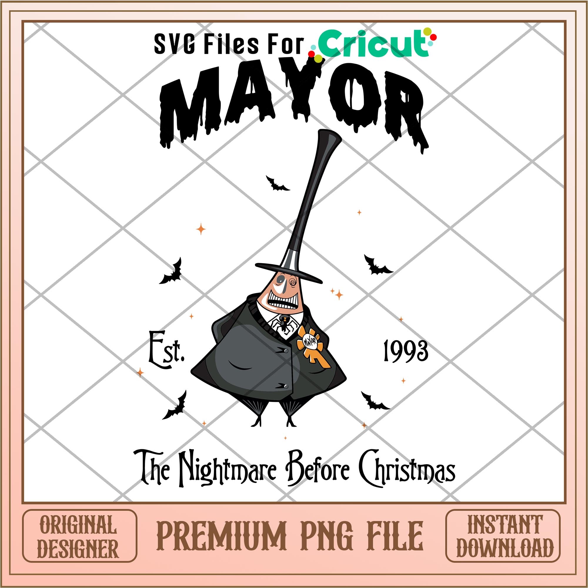 Mayor est 1993 The Nightmare Before Christmas png, Nightmare before ch ...