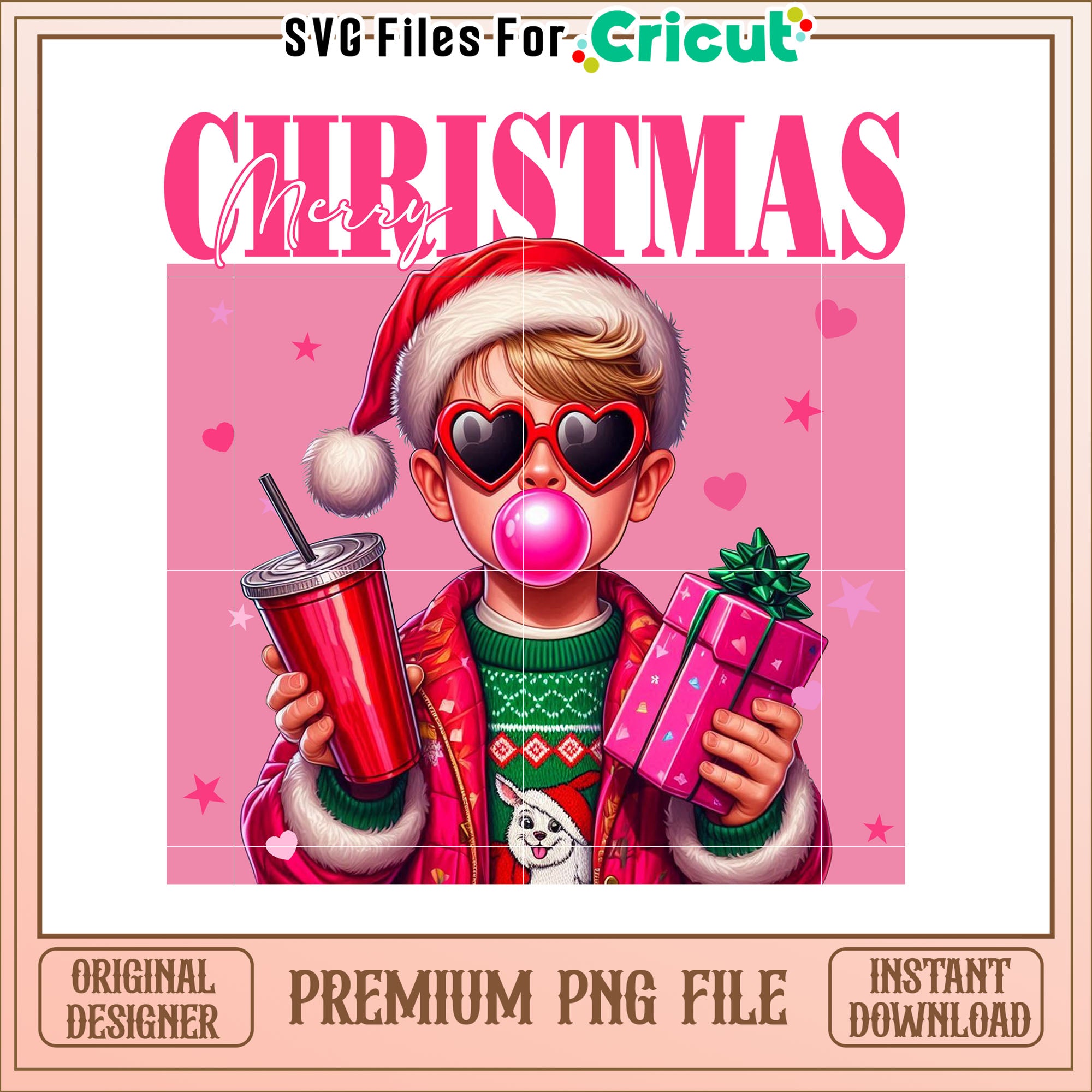 Merry Christmas Boy PNG Image – svg files for cricut