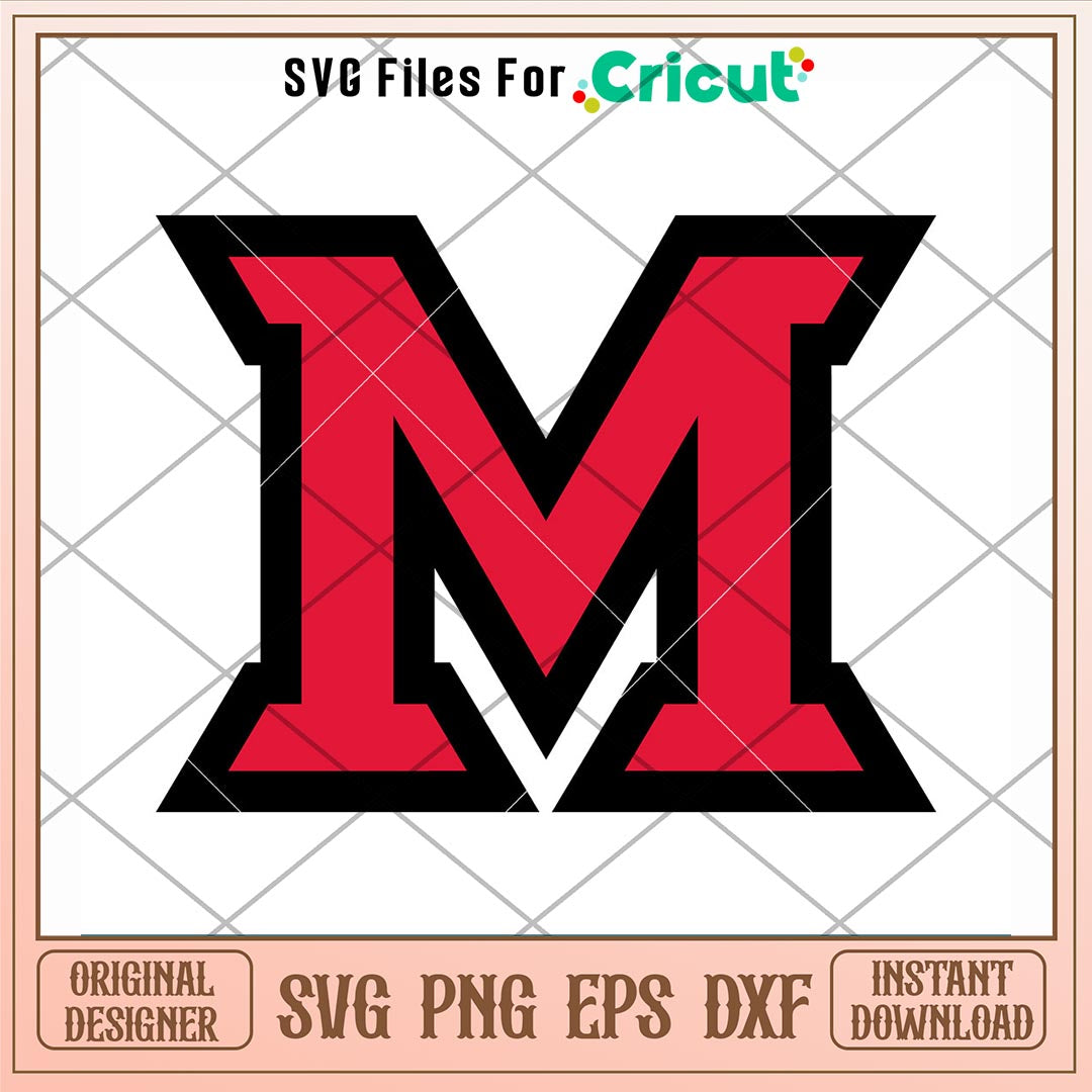 Miami (Ohio) Redhawks Logo Svg, Miami (Ohio) Redhawks Svg, NCAA Svg ...