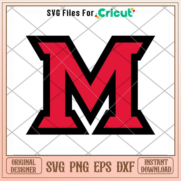 Miami (Ohio) Redhawks Logo Svg, Miami (Ohio) Redhawks Svg, NCAA Svg ...