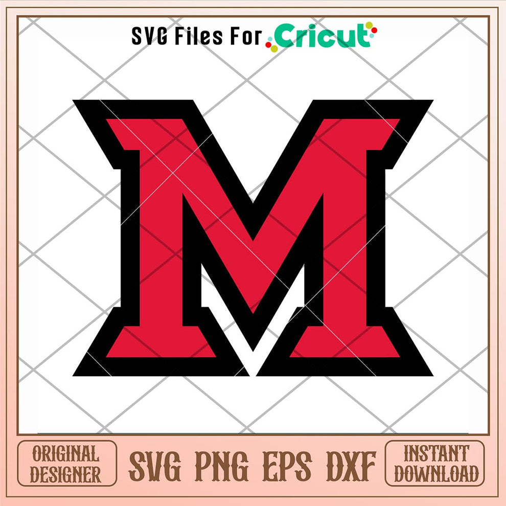 Miami (Ohio) Redhawks Logo Svg, Miami (Ohio) Redhawks Svg, NCAA Svg ...