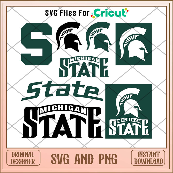 Michigan State Spartans svg, Michigan State Spartans svg bundle, NCAA ...