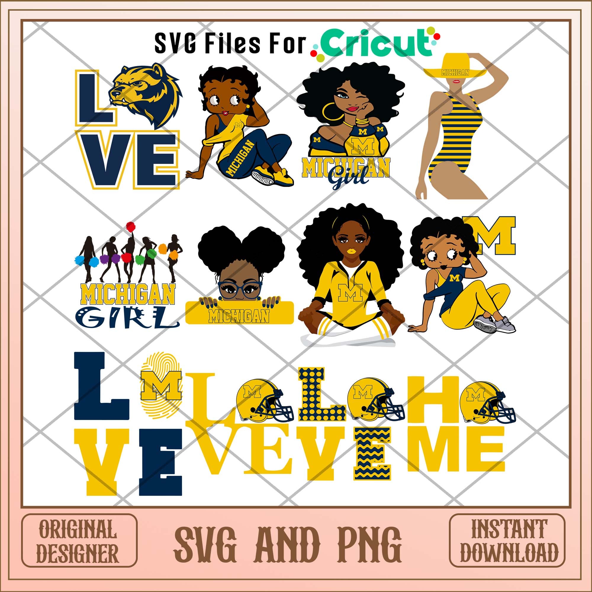 Michigan Wolverines girl svg, Michigan Wolverines svg bundle, NCAA svg ...