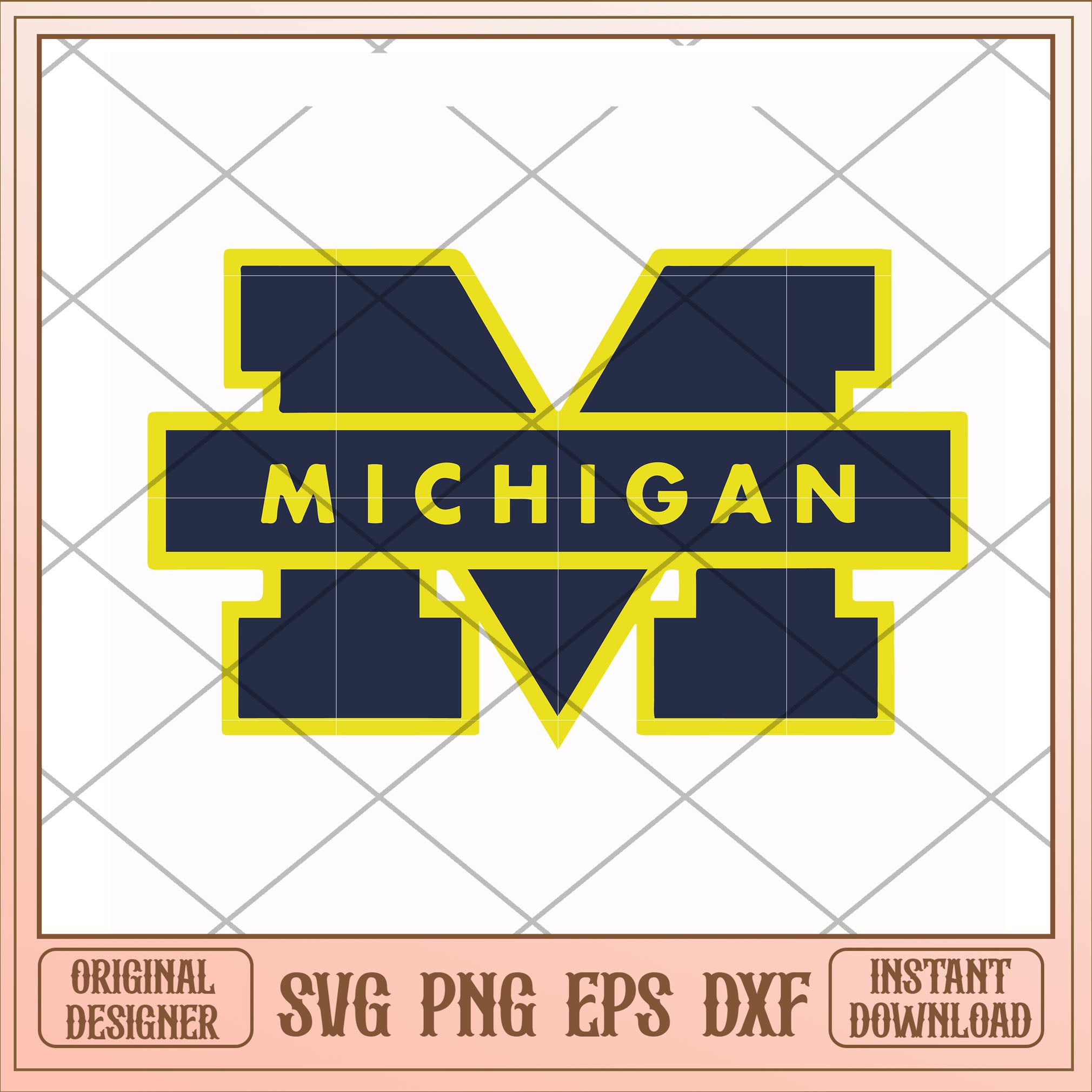 Michigan Wolverines logo design M svg, logo design svg, ncaa svg – svg ...