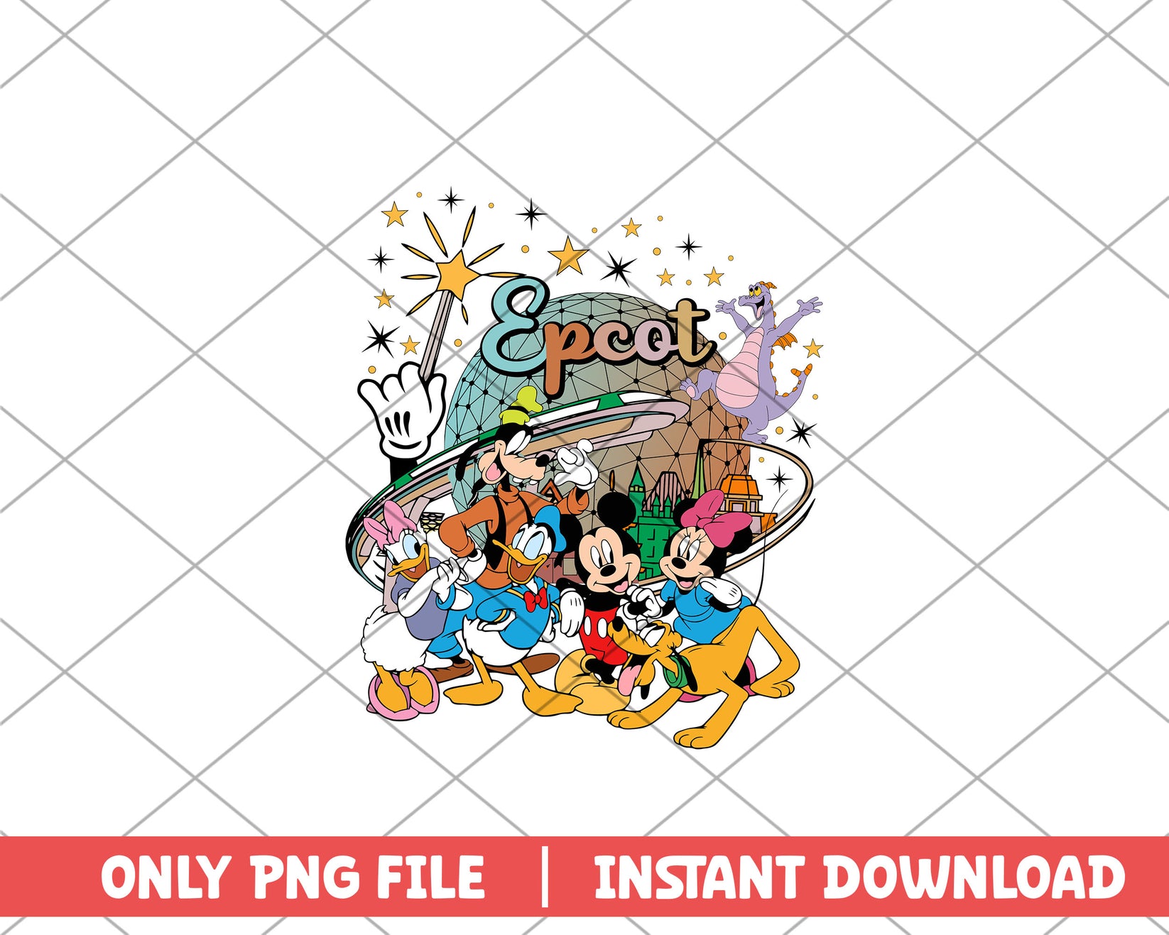 Mickeu and friends epcot disney png – svg files for cricut