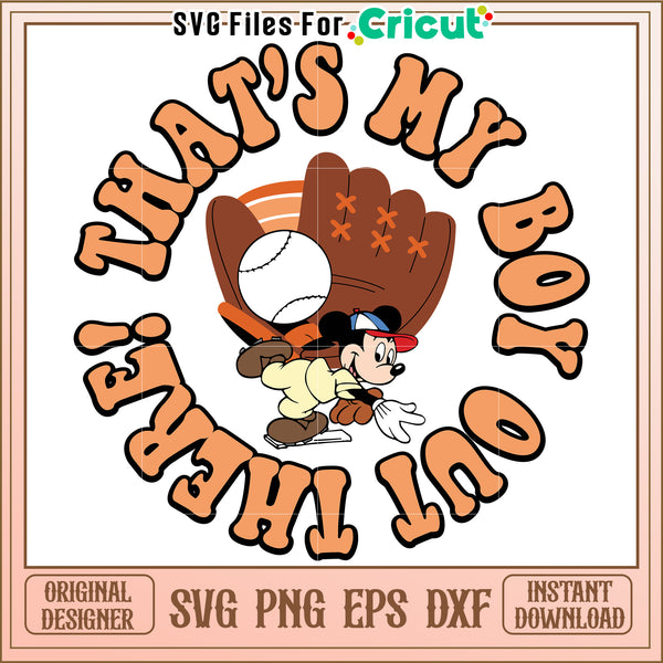 Mickey Baseball SVG Design Instant Download – svg files for cricut