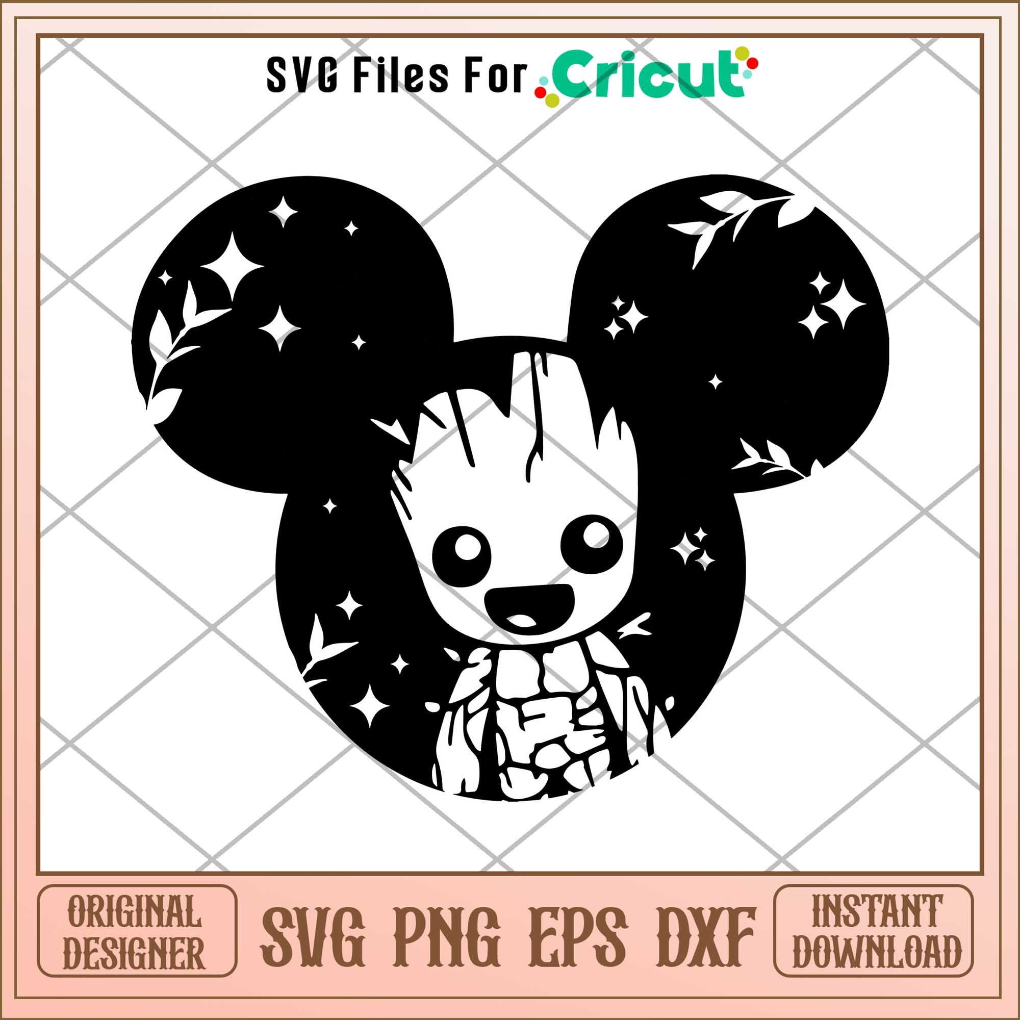 Mickey Ears Baby Groot svg, maverl character svg, Digital Download ...