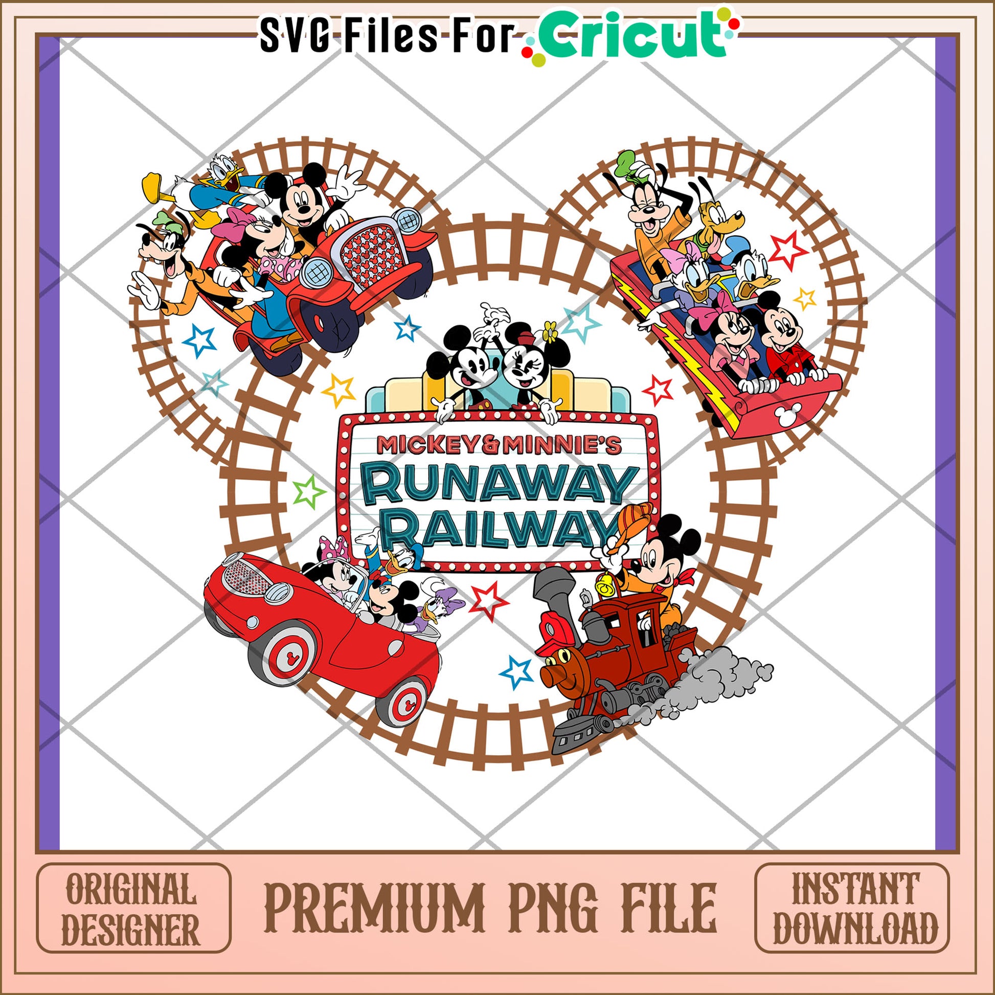 Mickey Minnie Runaway Railway PNG – svg files for cricut