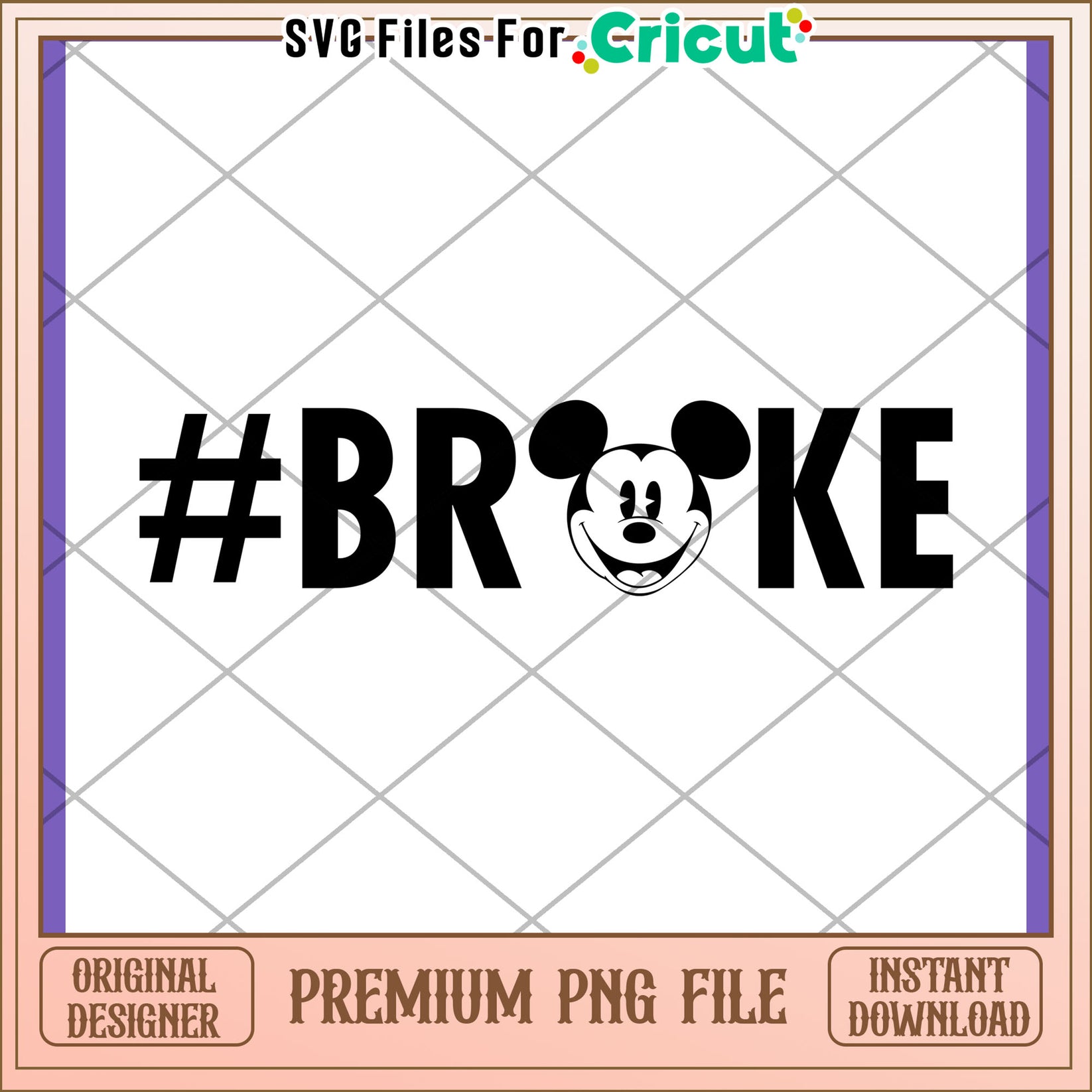 Mickey Mouse Broke PNG Design – svg files for cricut