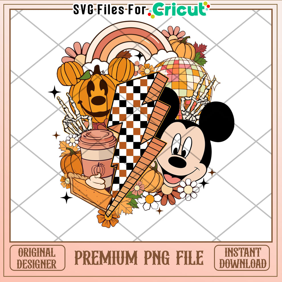 Mickey Mouse Fall PNG Sublimation – svg files for cricut