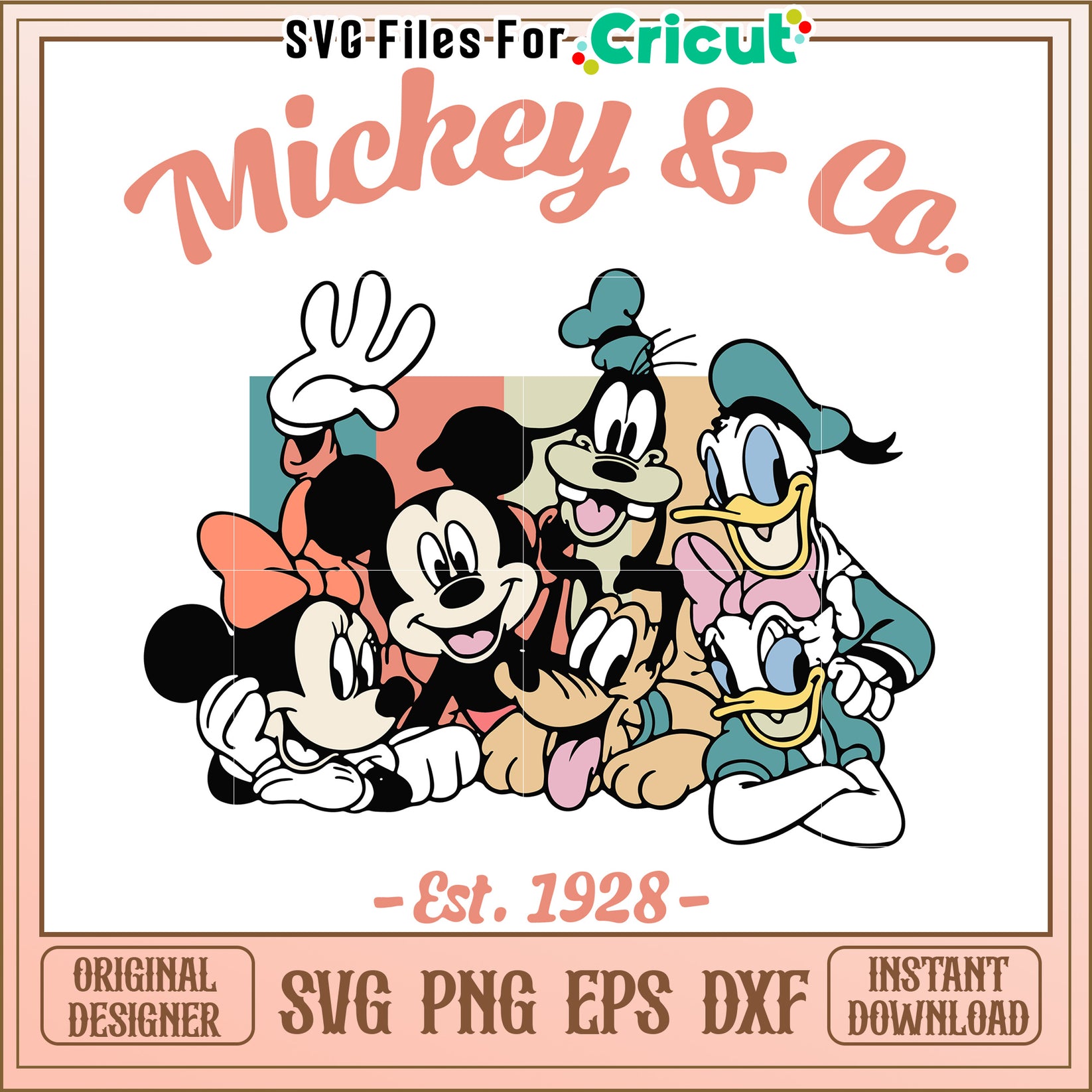 Mickey Mouse Friends SVG Cut File – svg files for cricut