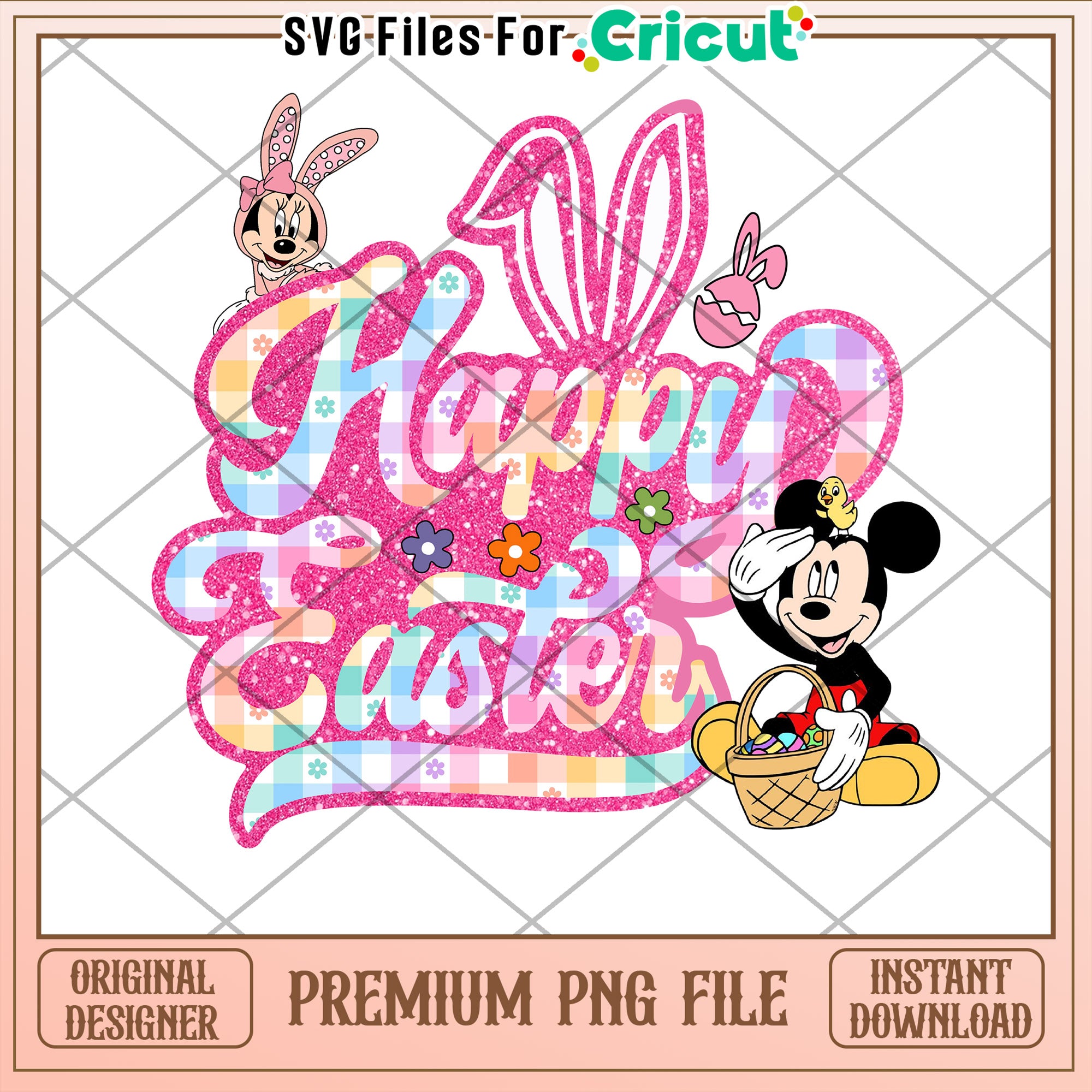 Mickey Mouse Happy Easter PNG – svg files for cricut