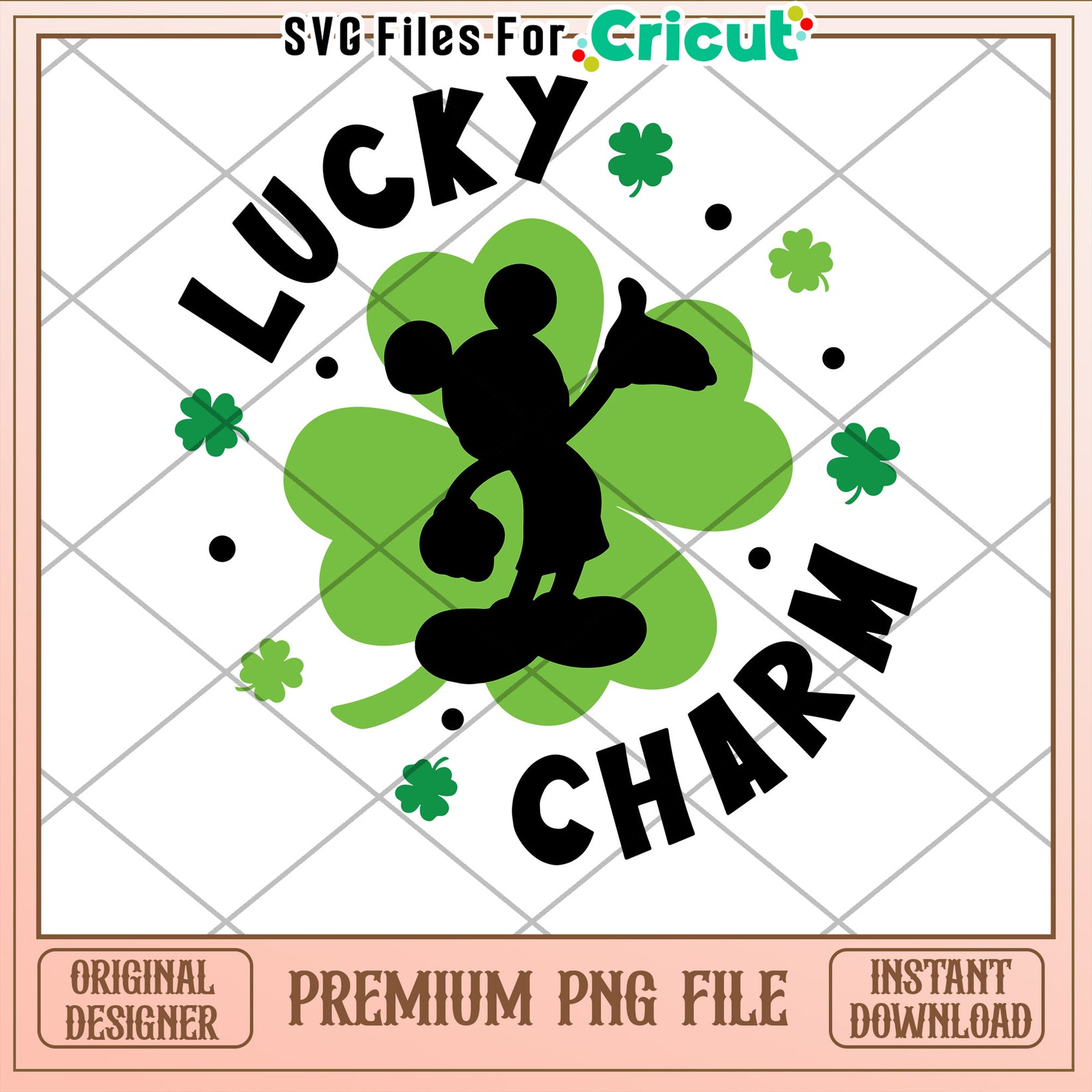 Mickey Mouse Lucky Charm PNG – svg files for cricut