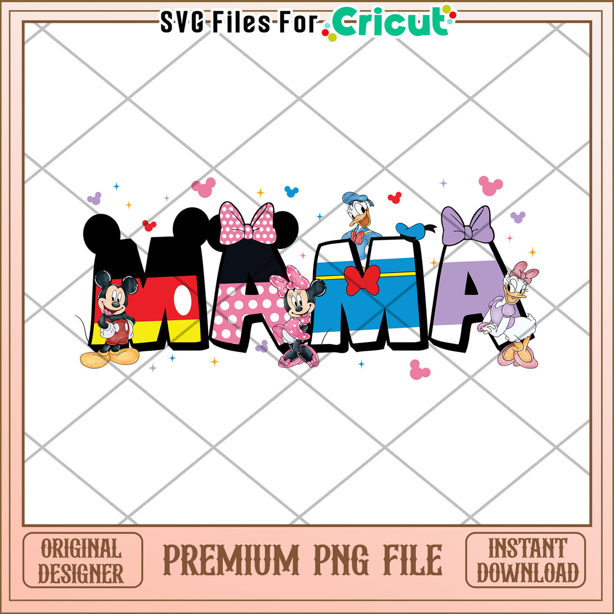 Mickey Mouse Mama PNG File for Cricut Crafting Projects – svg files for ...