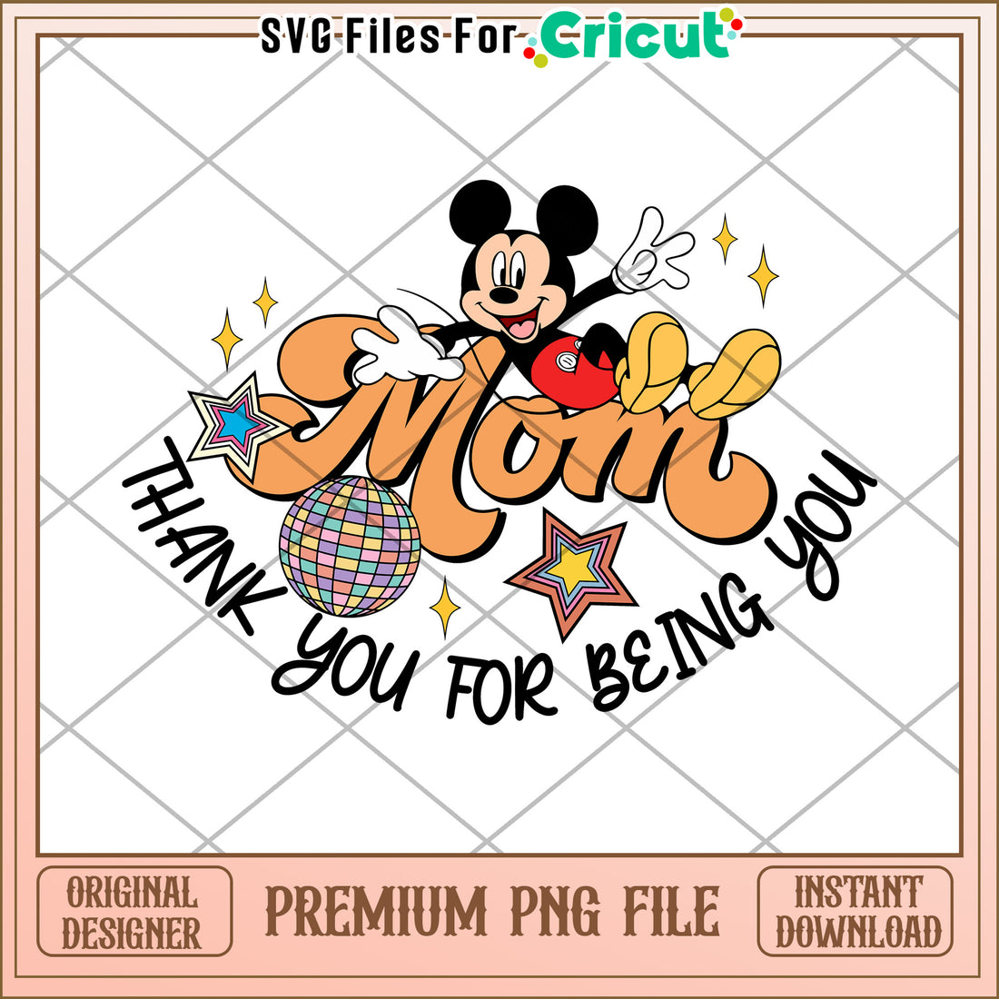 Mickey Mouse Mom PNG Design – svg files for cricut