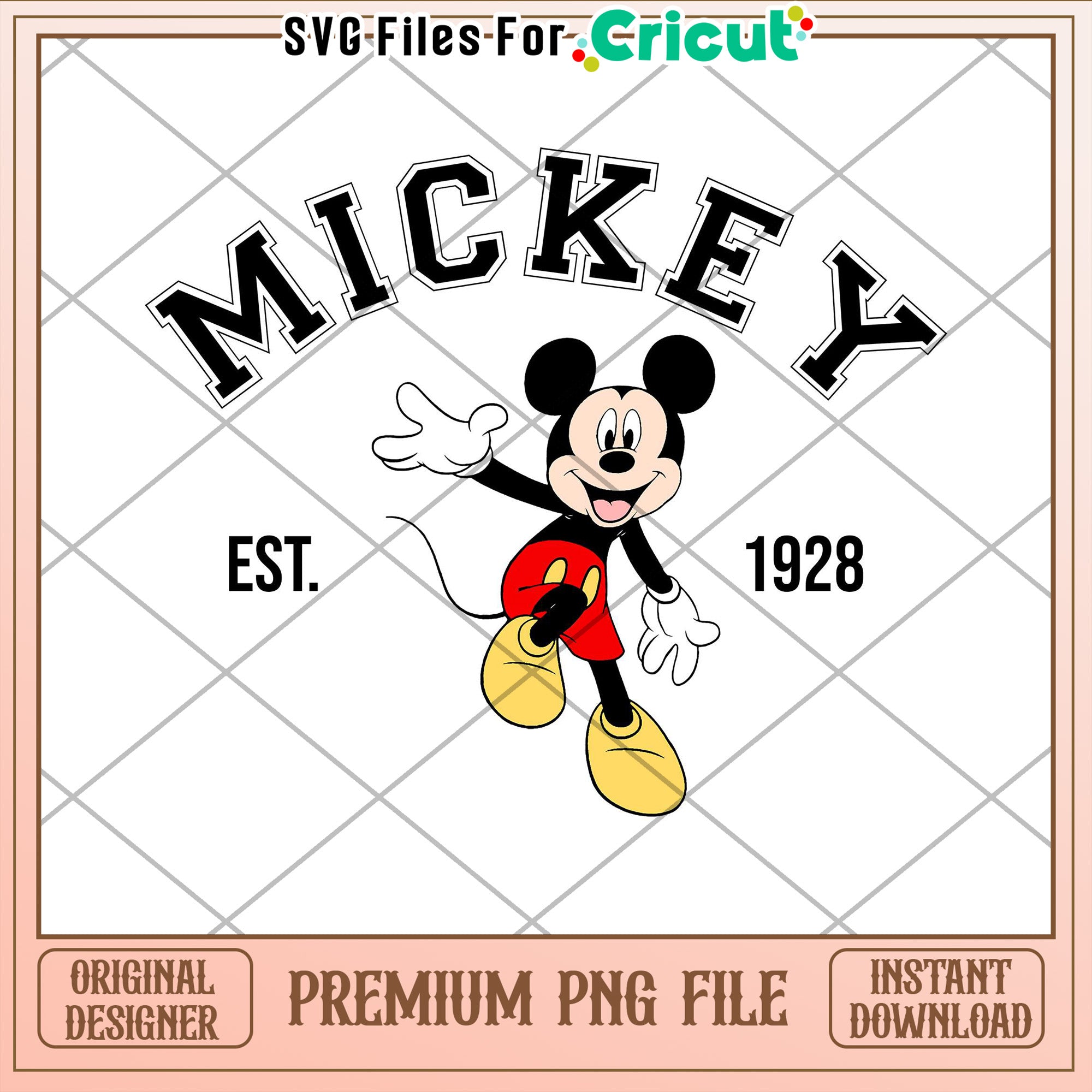 Mickey Mouse PNG Design 1928 Download – svg files for cricut