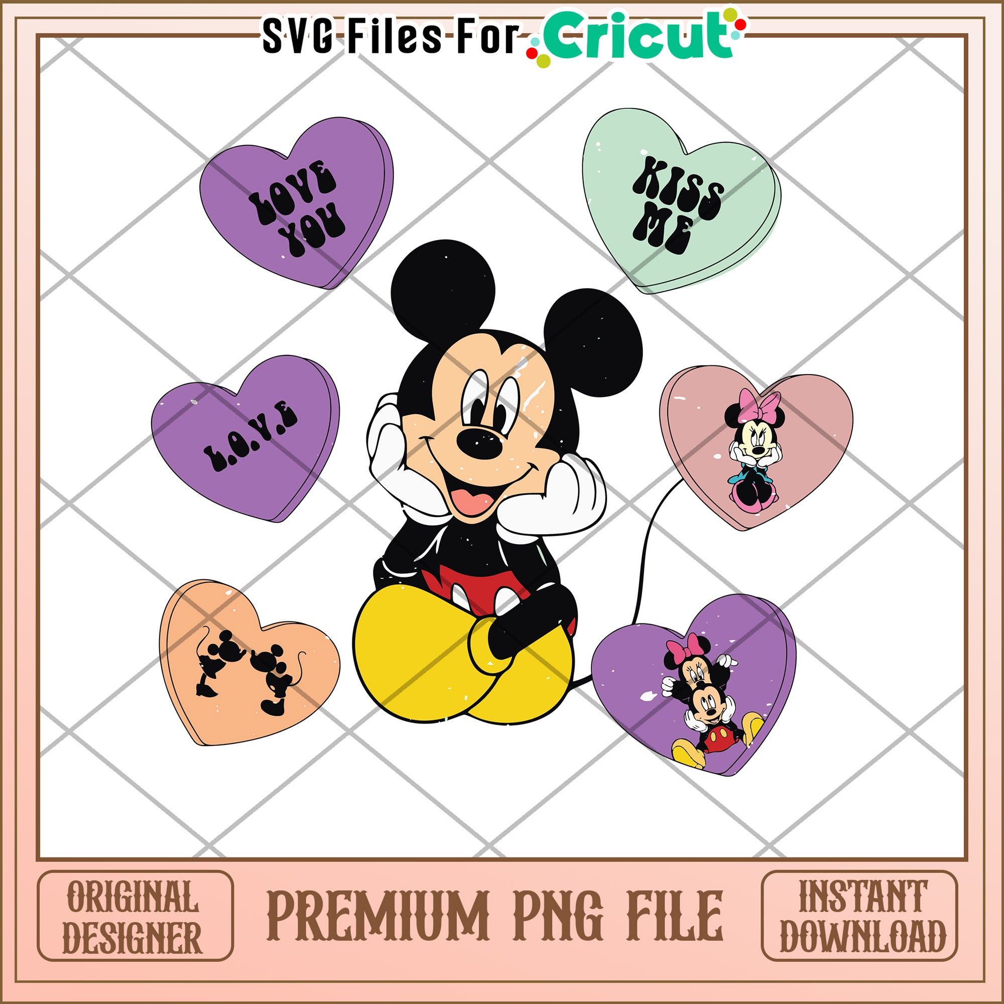 Mickey Mouse Valentine PNG – svg files for cricut