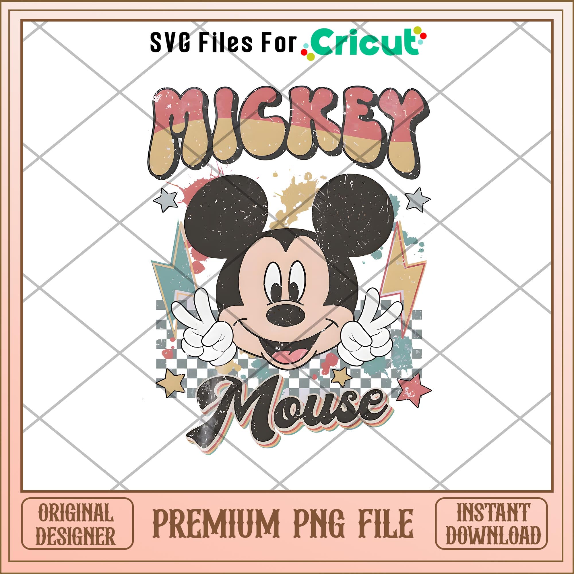 Mickey Mouse head Retro png, Disney characters png, Digital Download ...