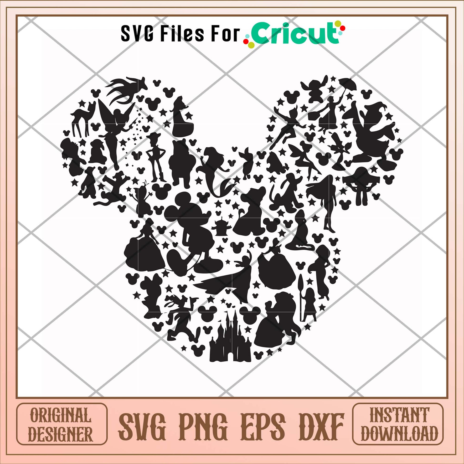 Mickey mouse head black svg, mickey mouse svg, funny svg – svg files ...