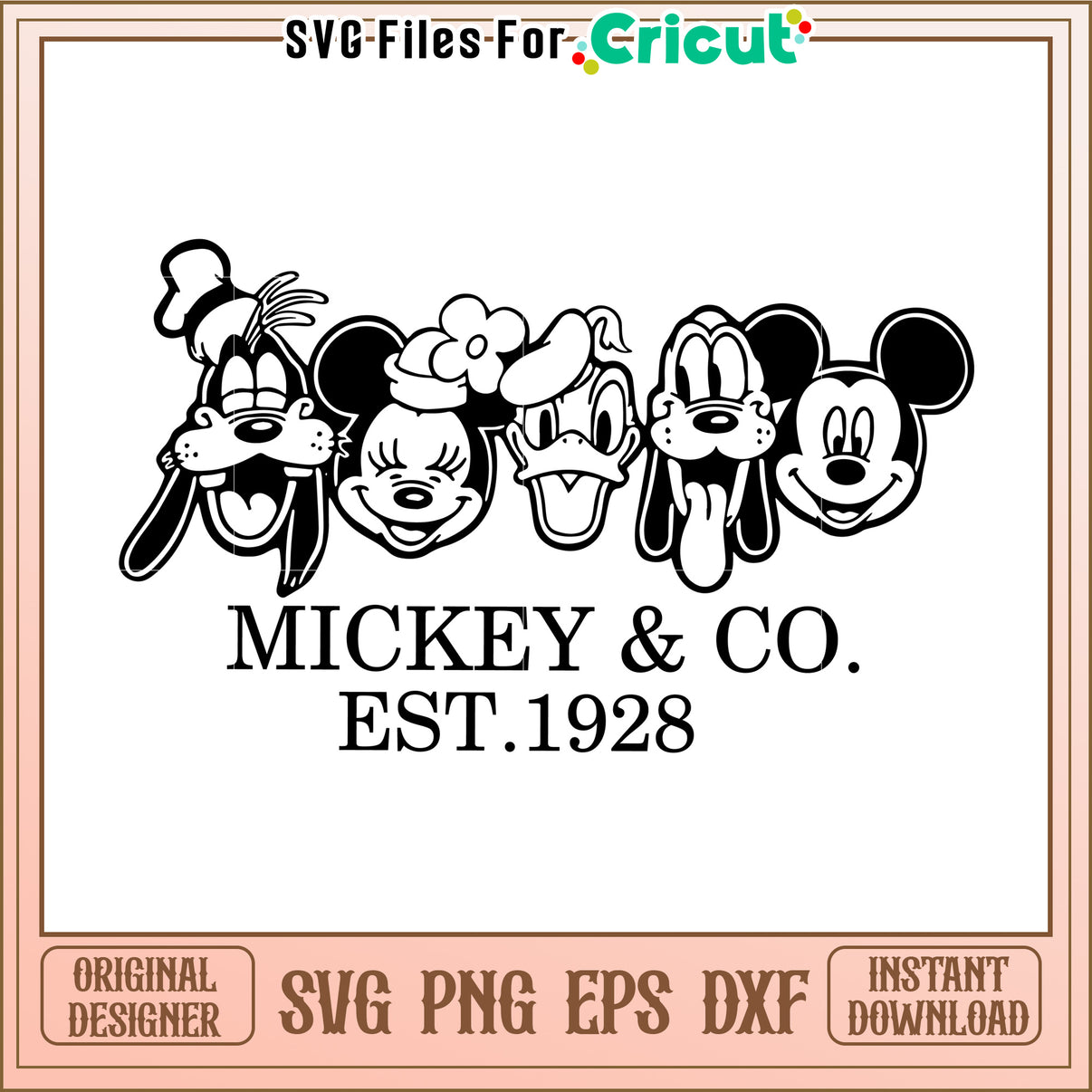 Mickey and Friends SVG Design for Creative Projects and Crafts – svg ...