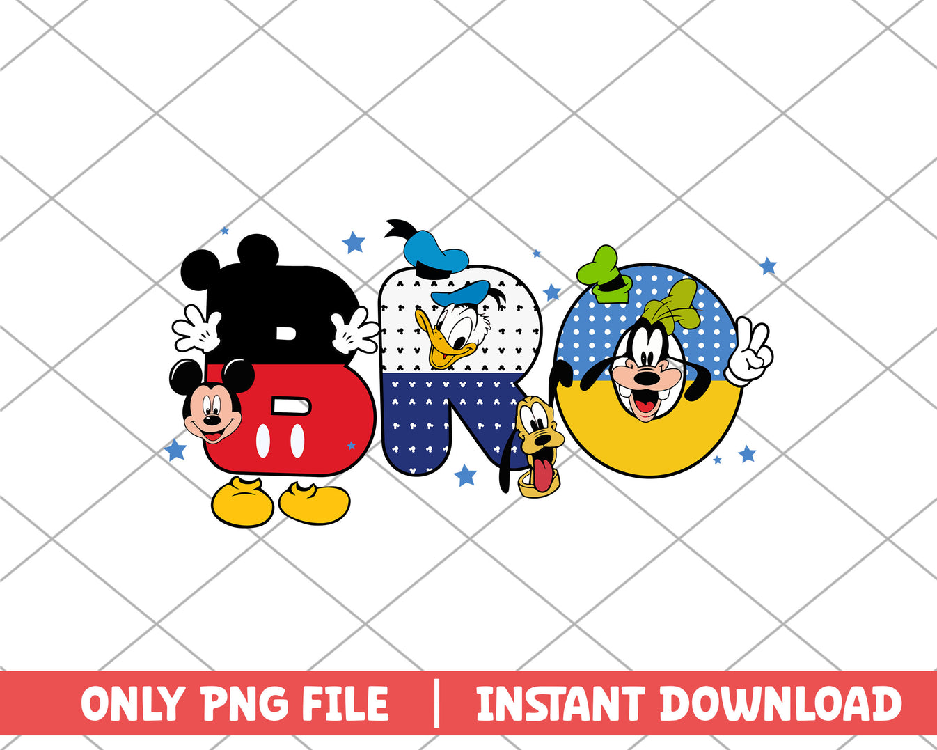 Mickey and friends bro disney png – svg files for cricut