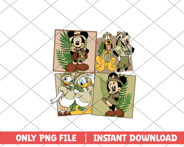 Mickey and friends explorer disney png – svg files for cricut