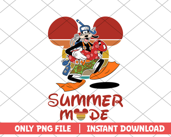 Mickey head goofy summer mode disney png – svg files for cricut