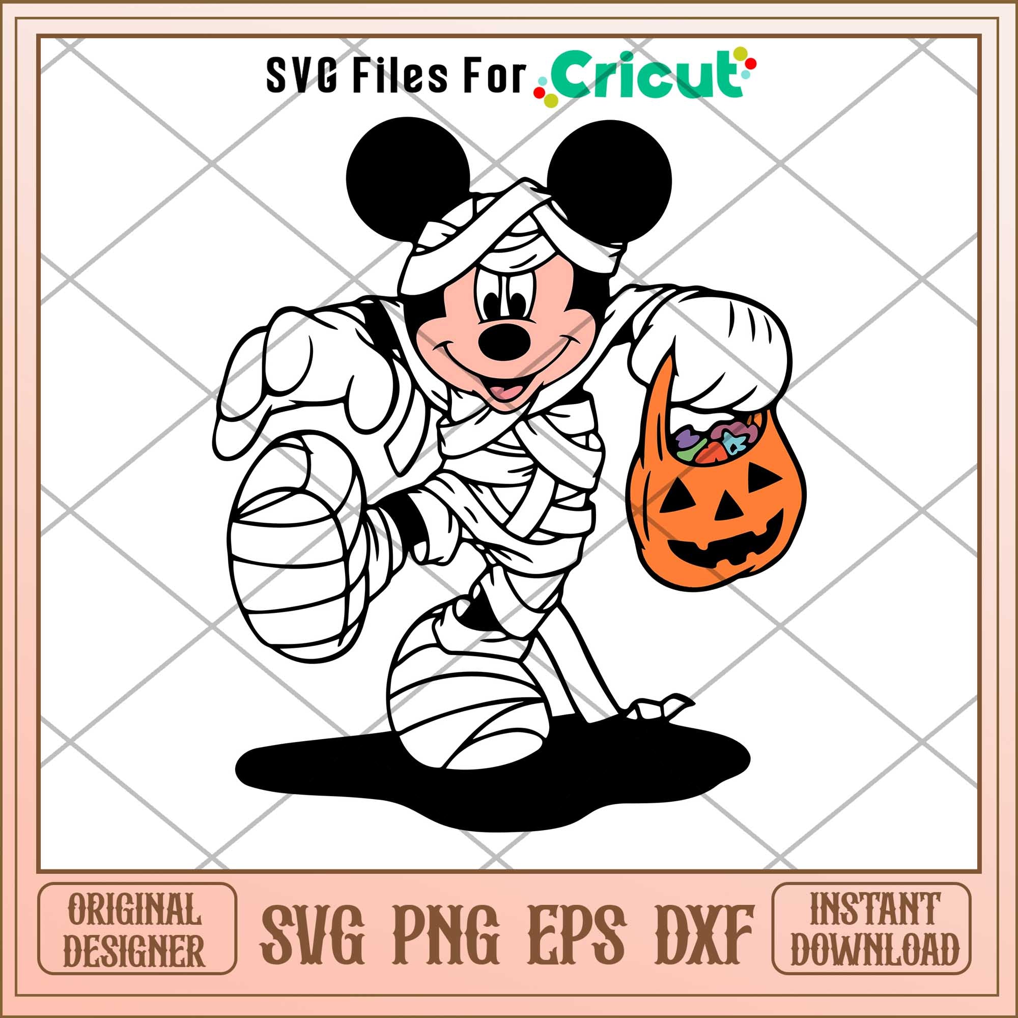 Mickey mouse Mummy halloween Svg, Disney characters svg, Digital Downl ...