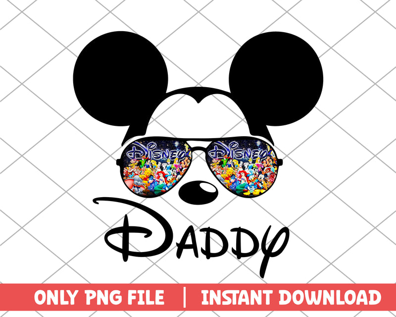 Mickey mouse daddy disney png – svg files for cricut
